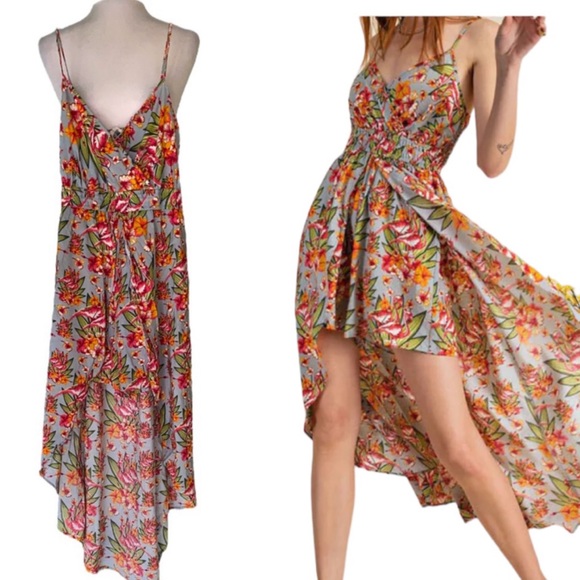 easel | Pants & Jumpsuits | Nwt Easel Los Angeles Floral Flamingo Pink ...
